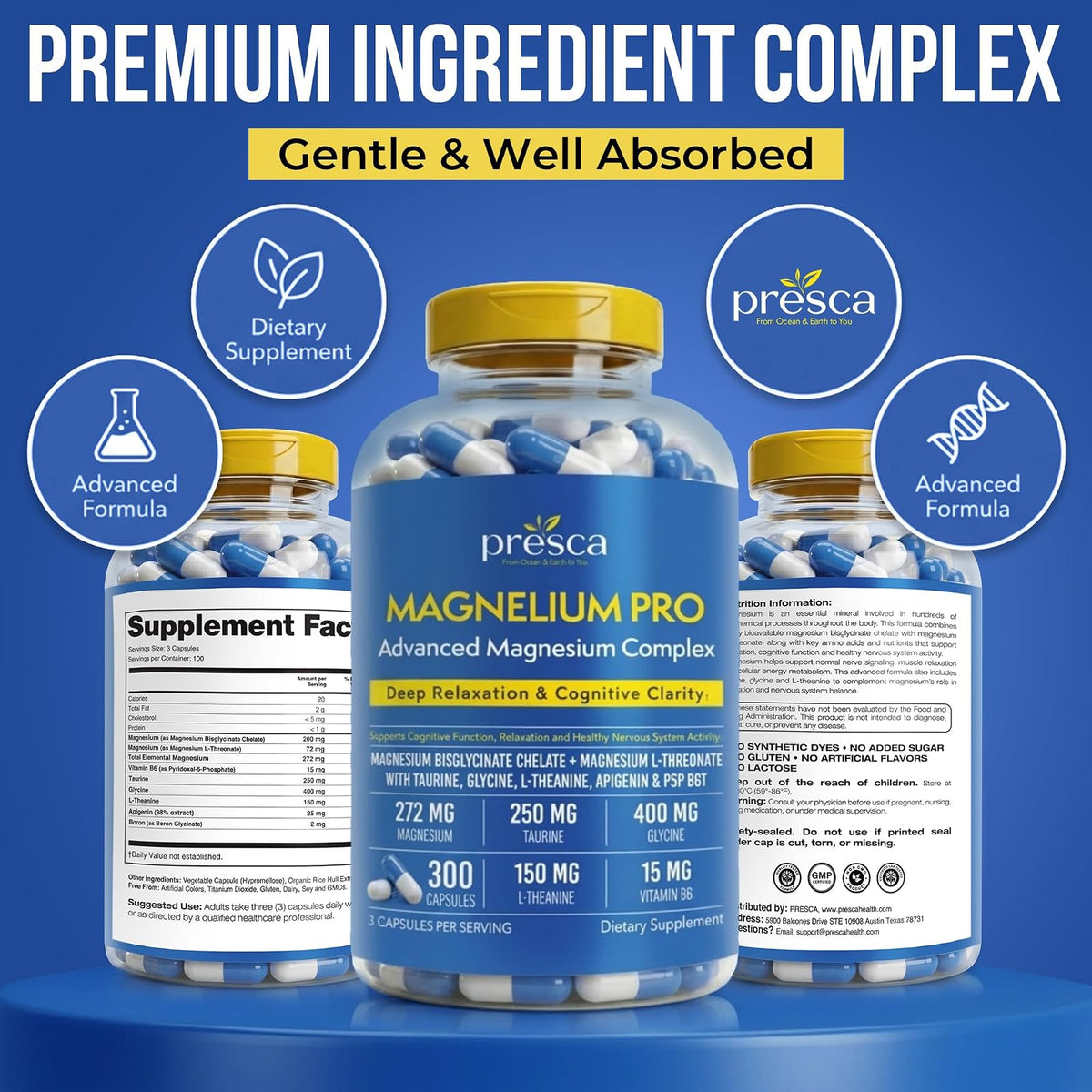 300 capsules of magnesium for energy
