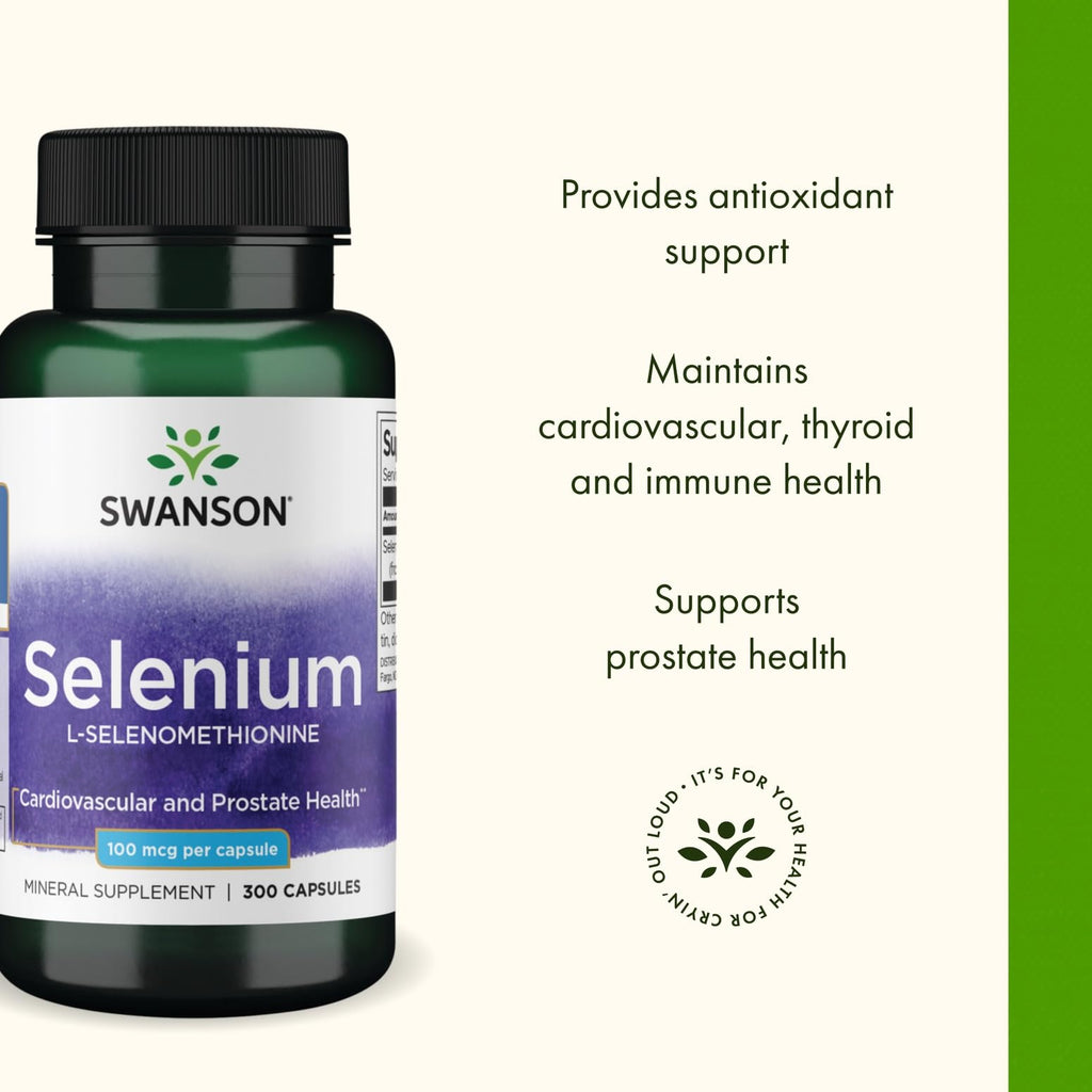 300 capsules of selenium for daily health