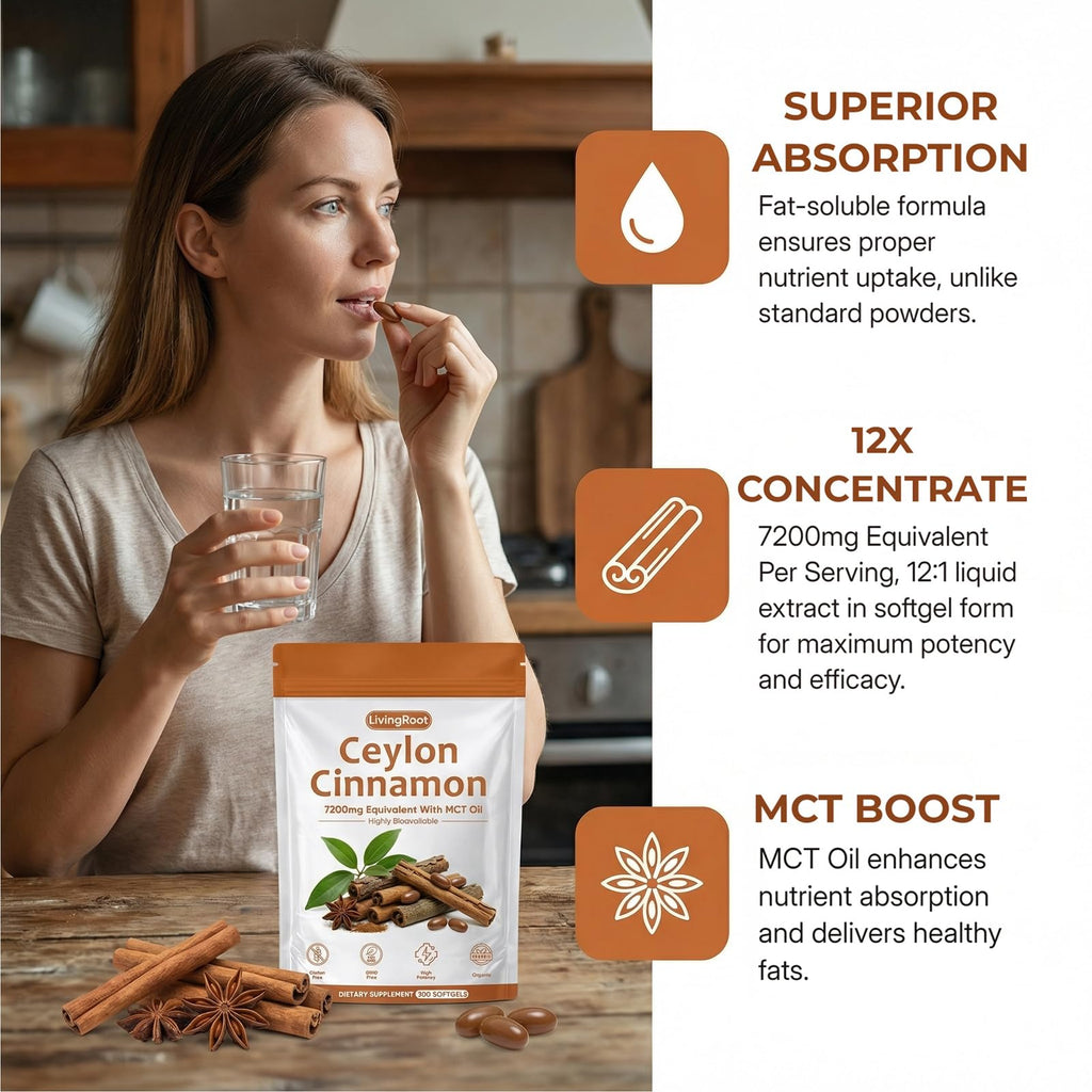 300 count Ceylon cinnamon softgels