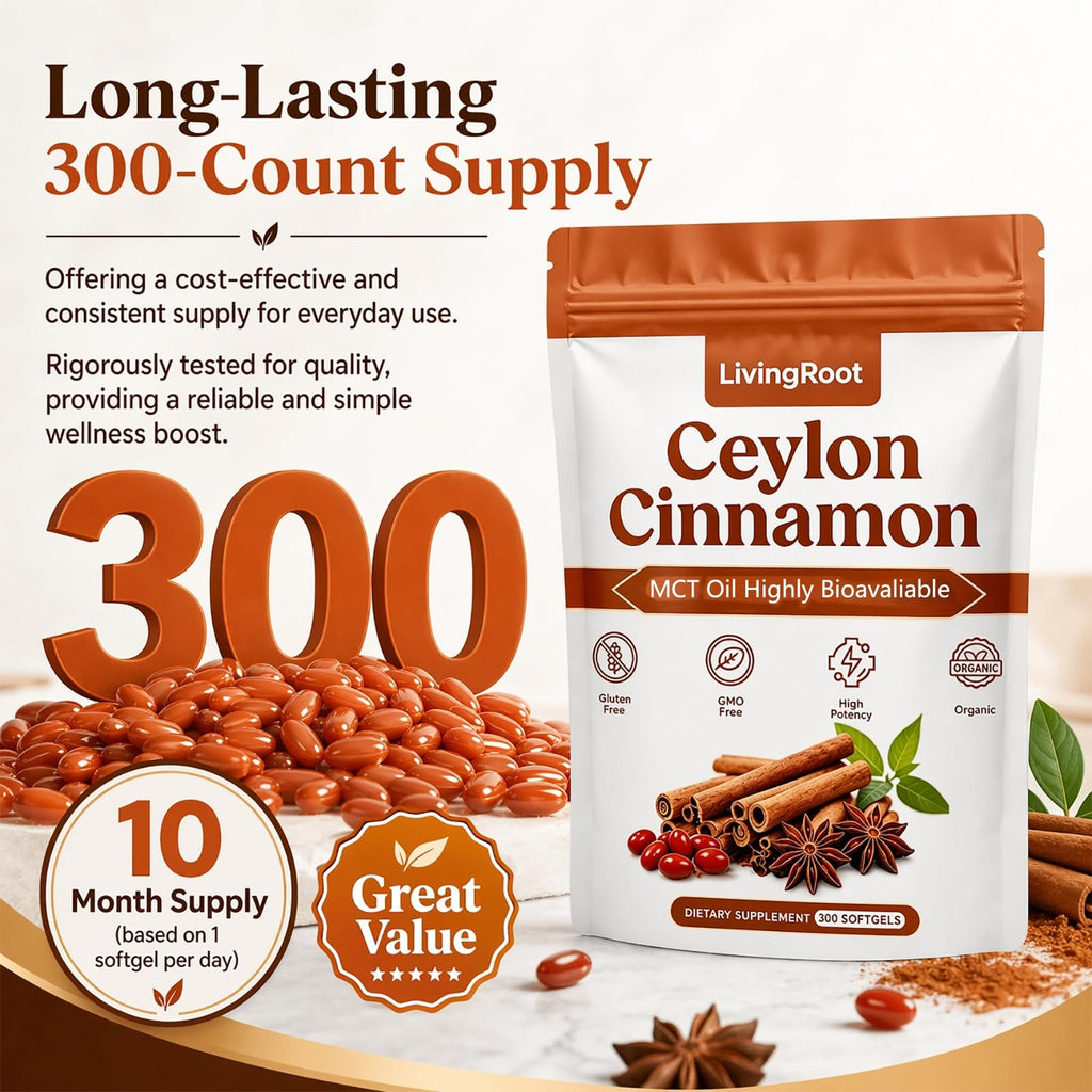 300 count Ceylon cinnamon softgels