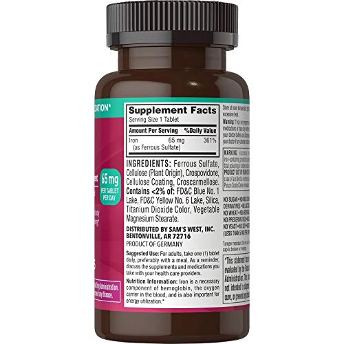 300 count iron dietary capsules