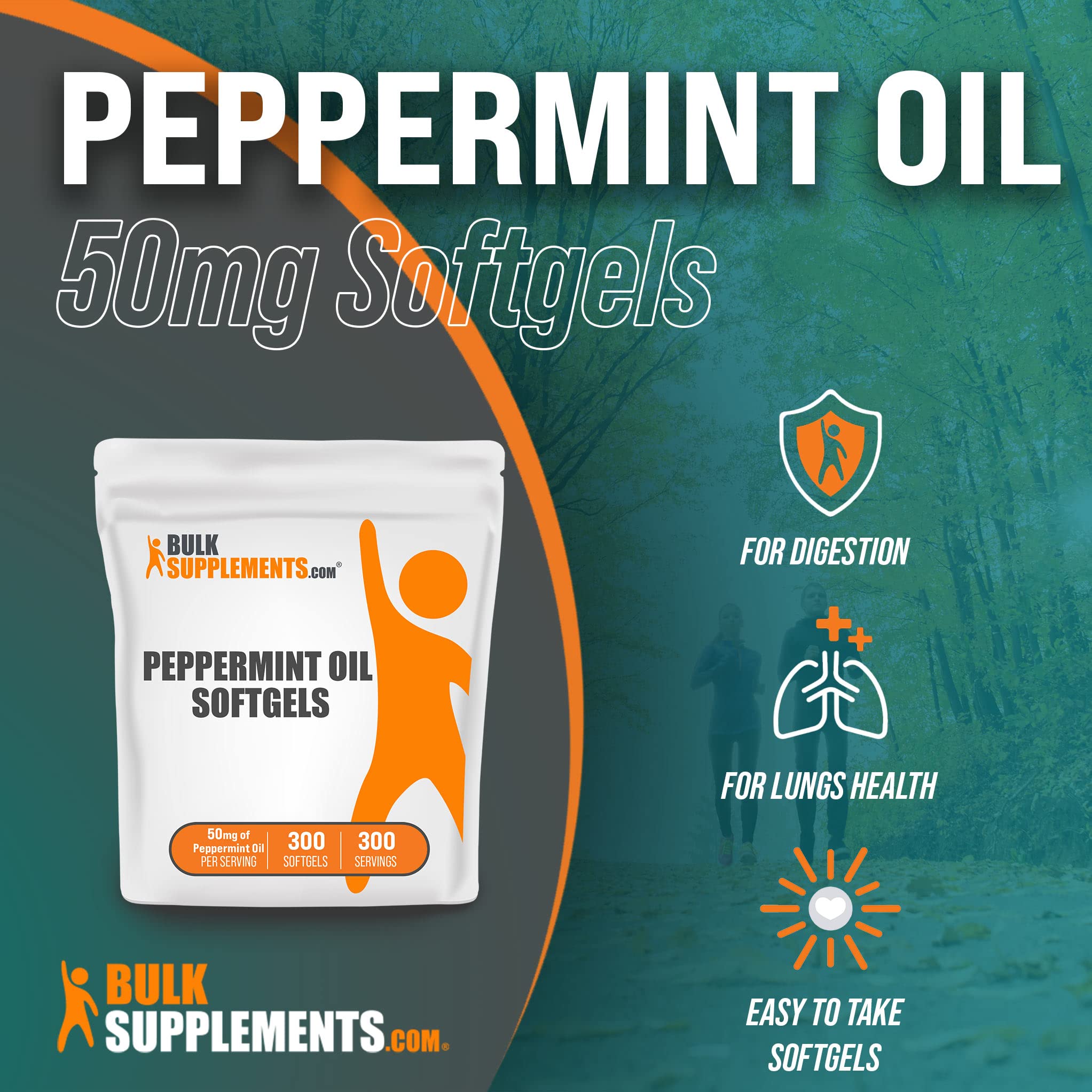 300 count peppermint oil softgels
