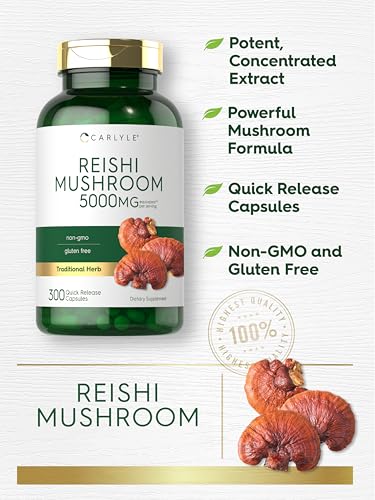 300 count reishi mushroom capsules