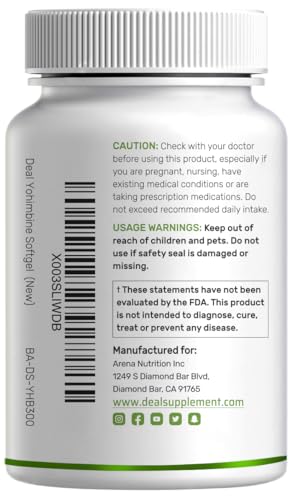 300 count yohimbe softgels