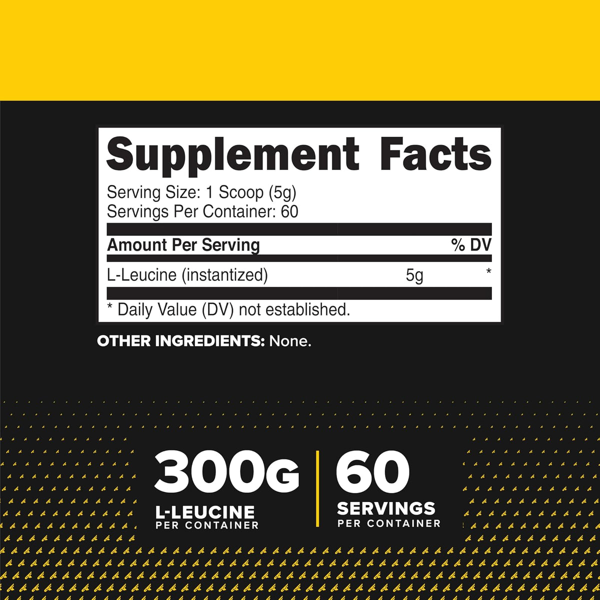 300 grams of L-Leucine powder
