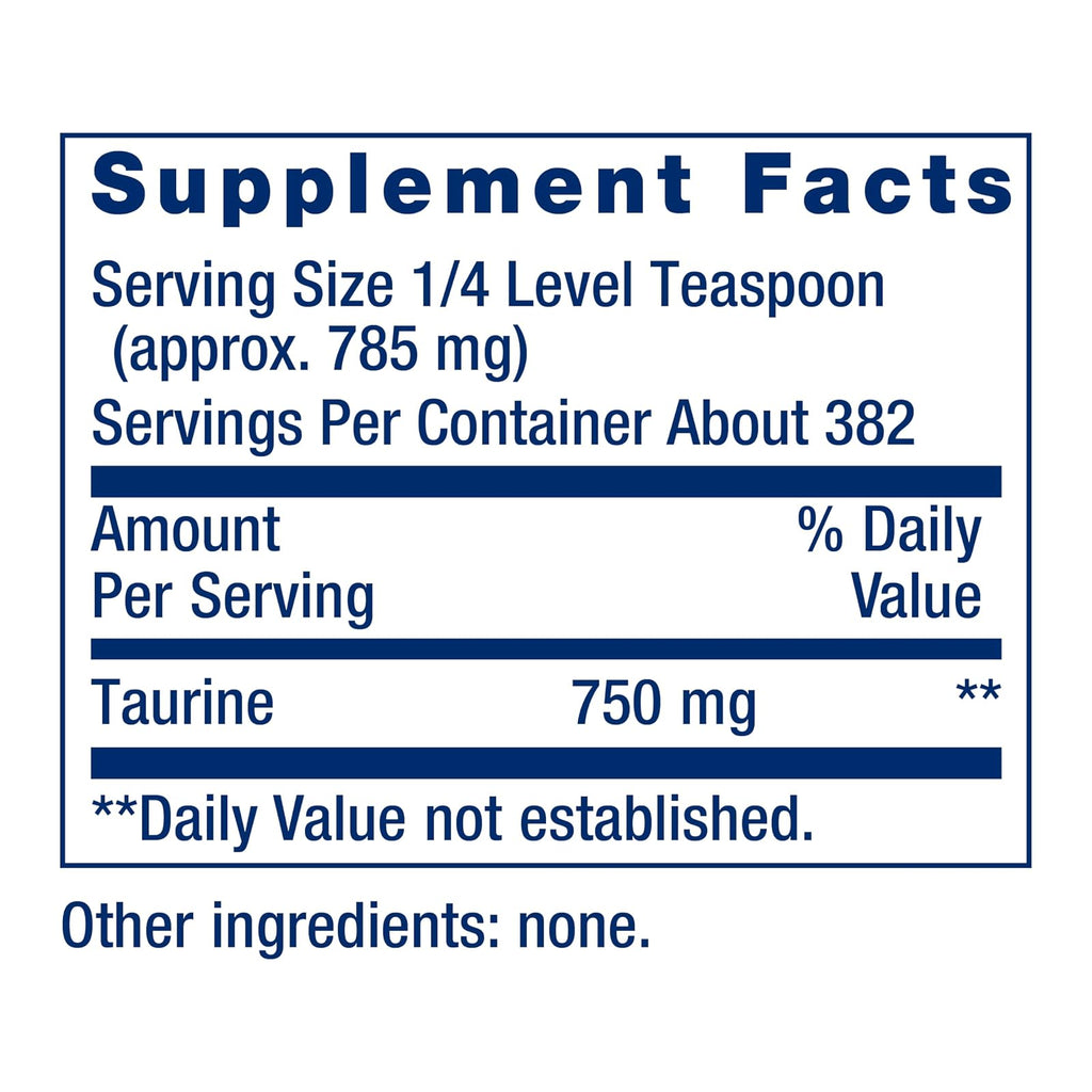 300 grams taurine for energy