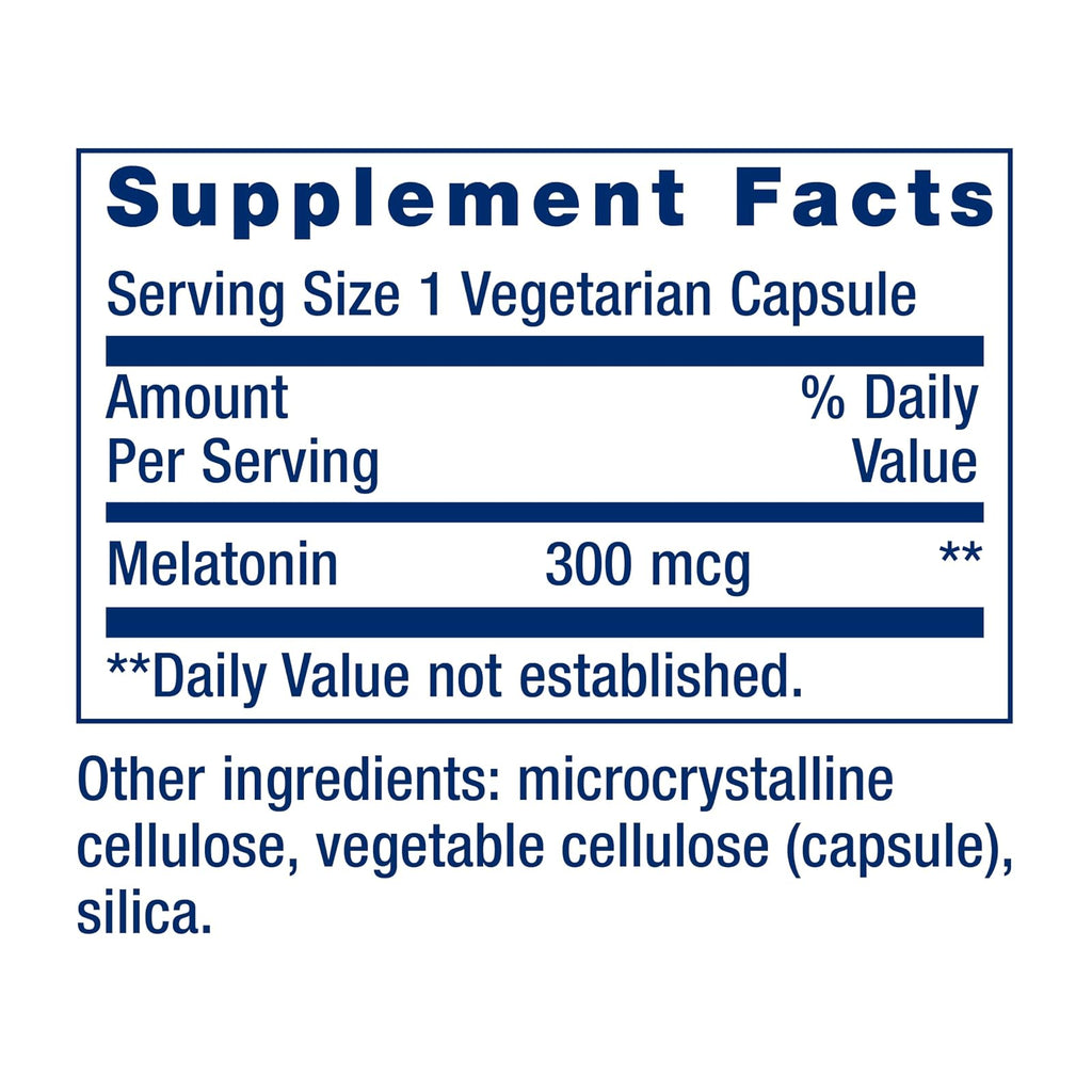 300 mcg melatonin capsules for relaxation
