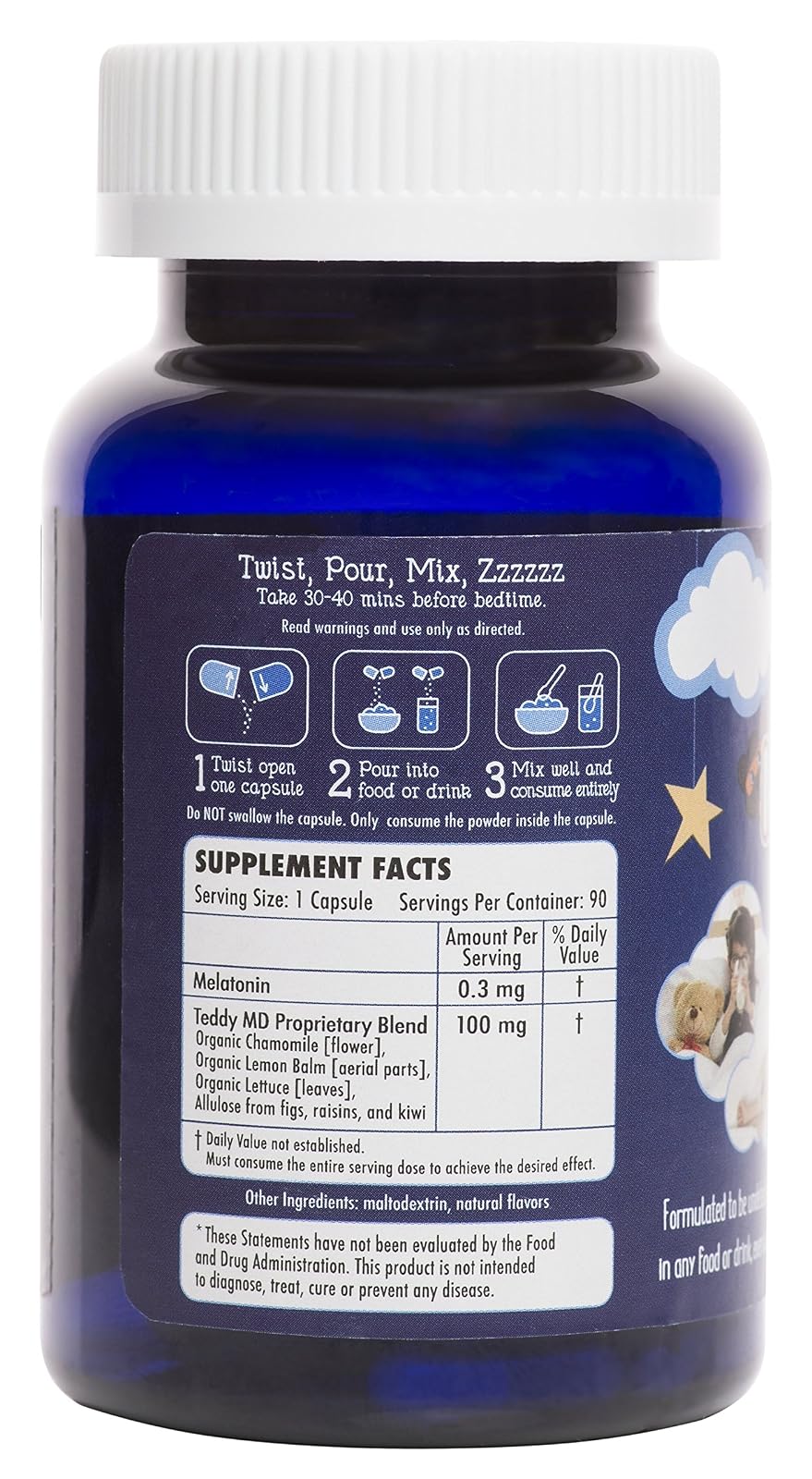 300 mcg melatonin powder servings
