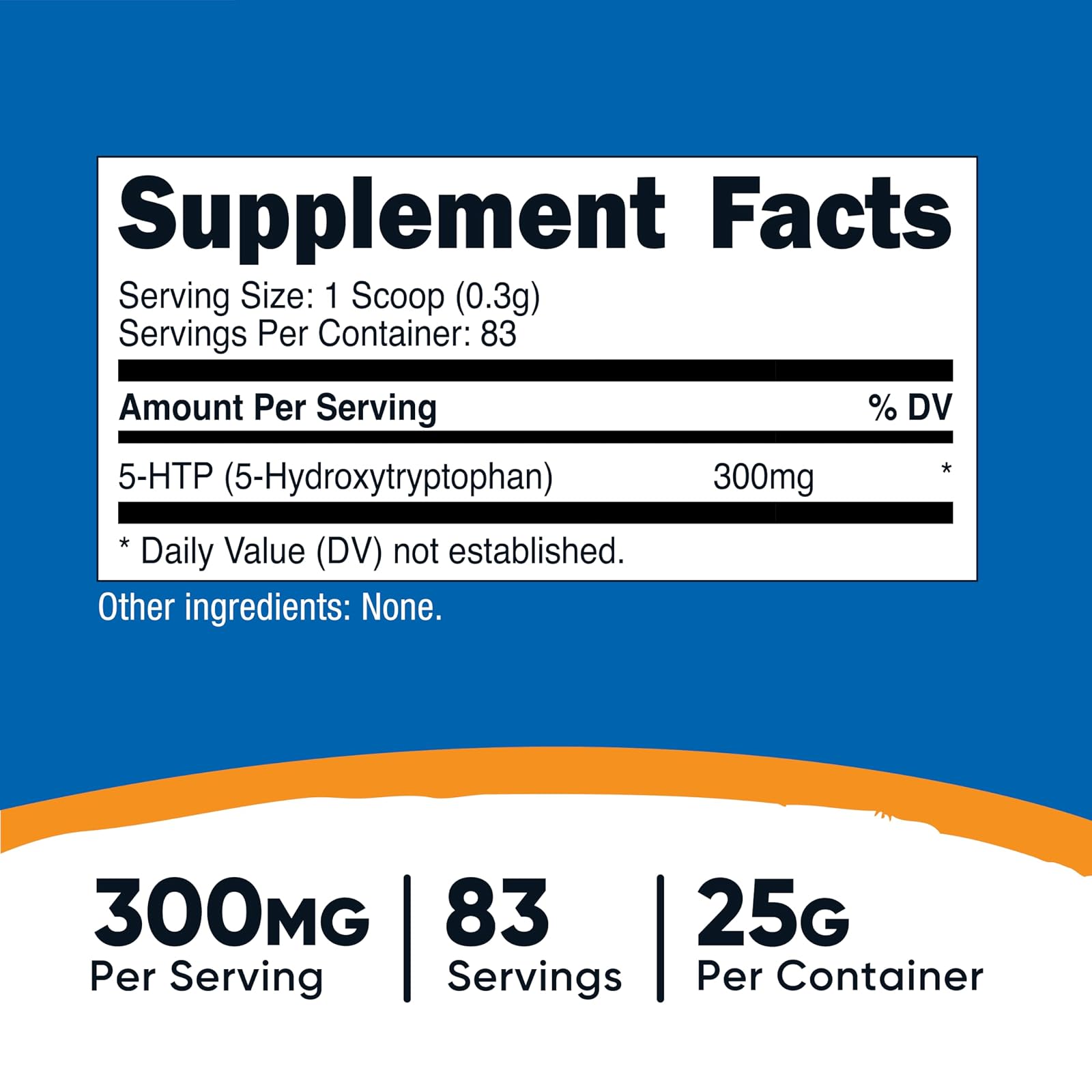 300 mg 5-HTP supplement for relaxation