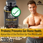 300 mg acacia fiber for digestion