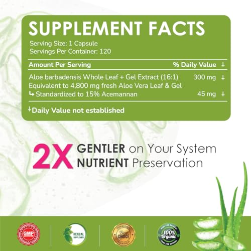 300 mg Aloe Vera health benefits