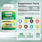 300 mg alpha lipoic acid capsules