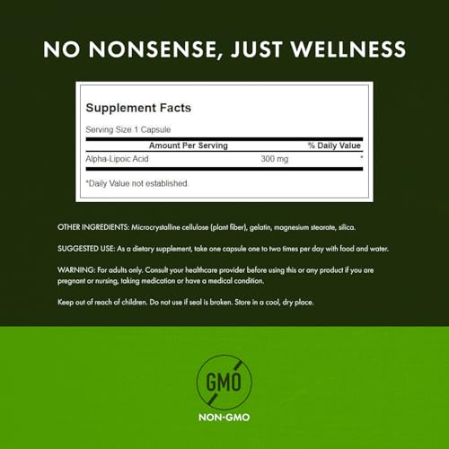 300 mg alpha lipoic acid dosage