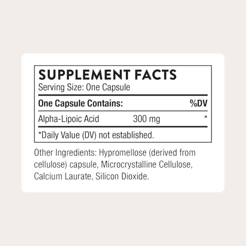 300 mg alpha lipoic acid supplement
