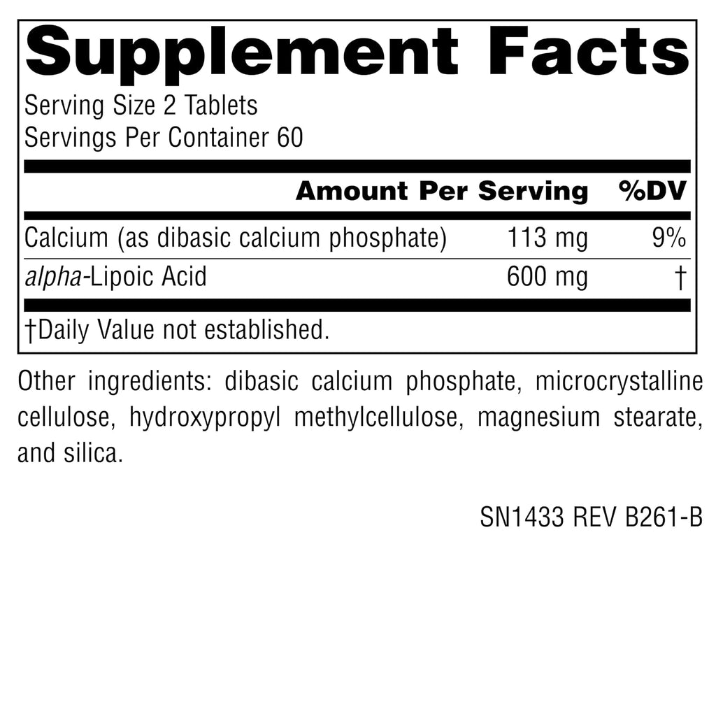 300 mg alpha lipoic acid tablets