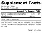 300 mg alpha lipoic acid tablets