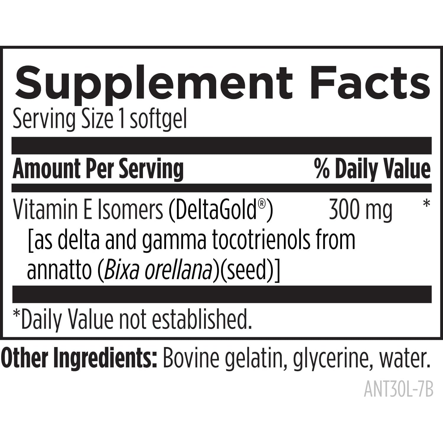 300 mg Annatto-E vitamin e softgels