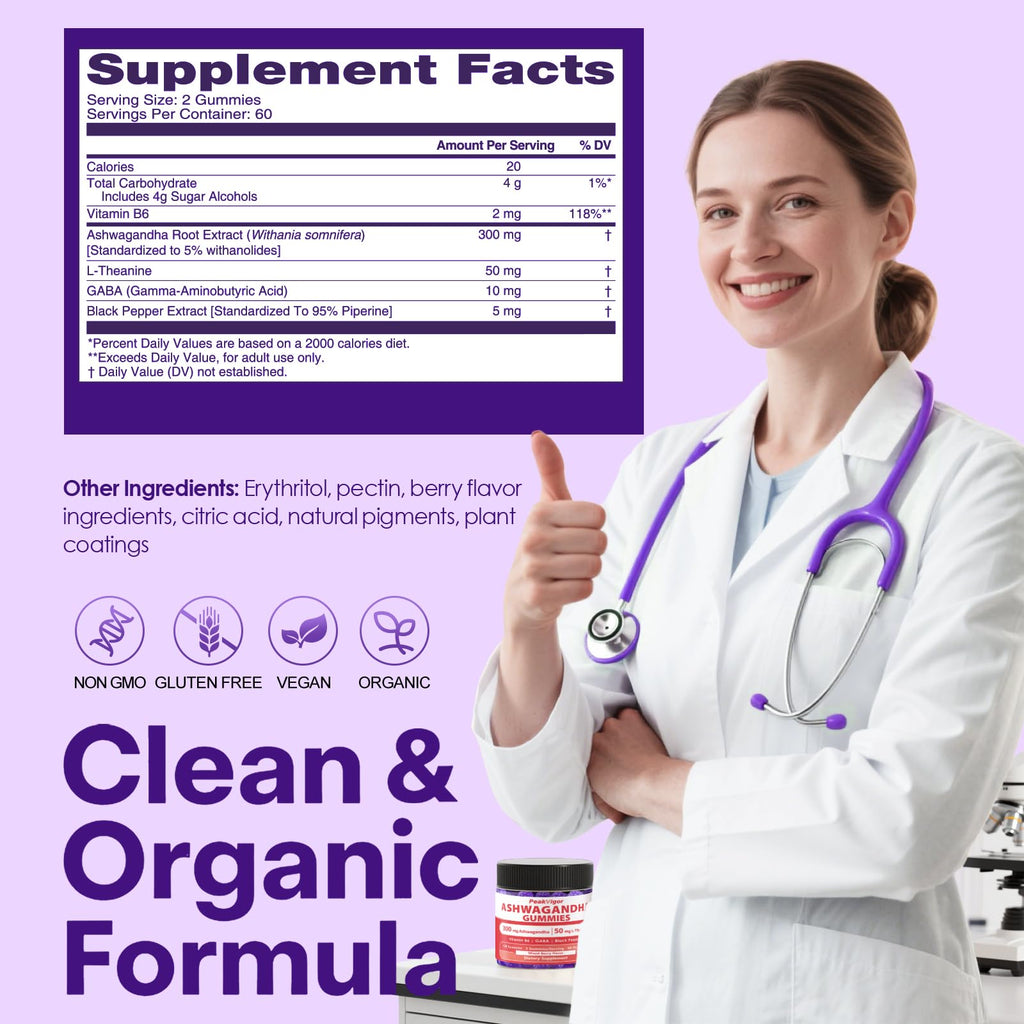 300 mg Ashwagandha multivitamins for wellness