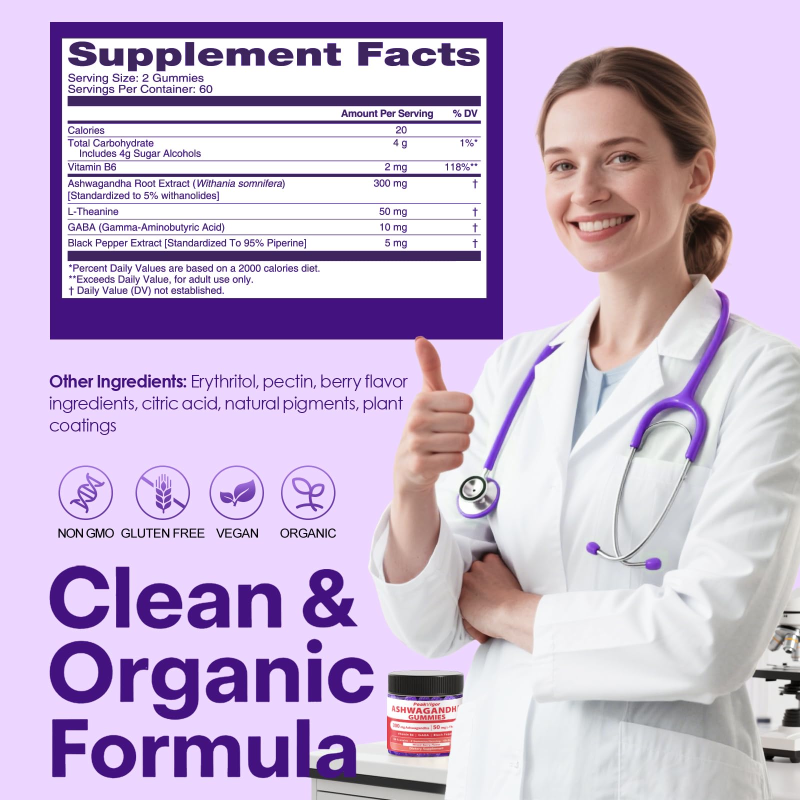 300 mg Ashwagandha multivitamins for wellness