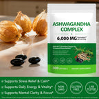300 mg Ashwagandha softgels for stress relief