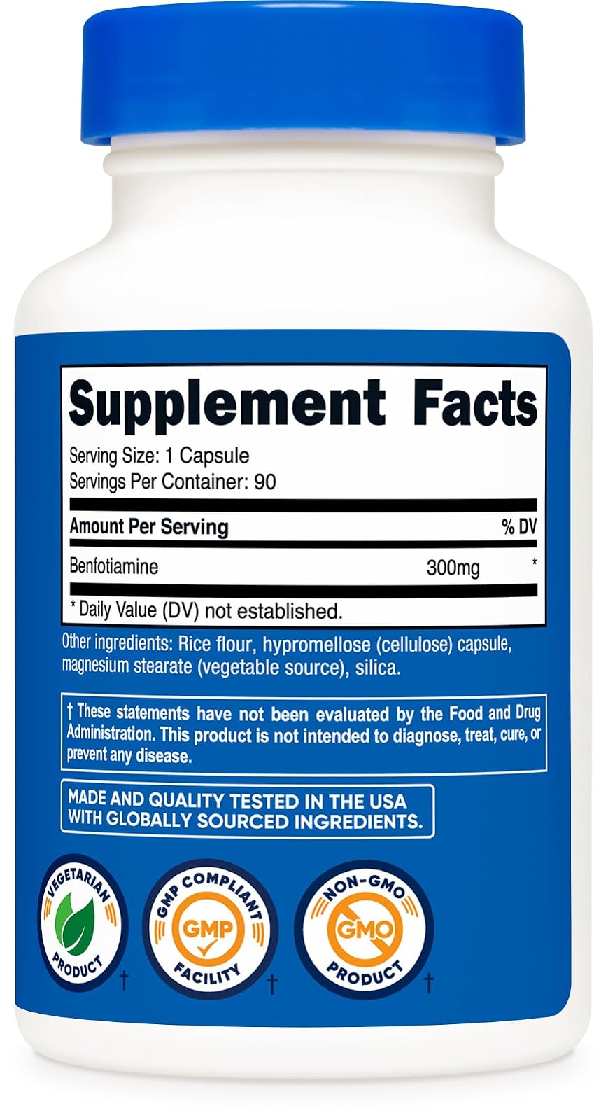 300 mg benfotiamine for daily support