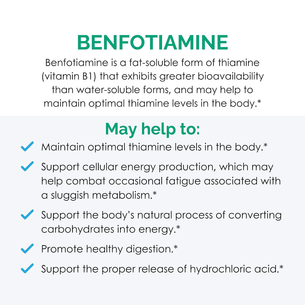300 mg Benfotiamine for daily wellness
