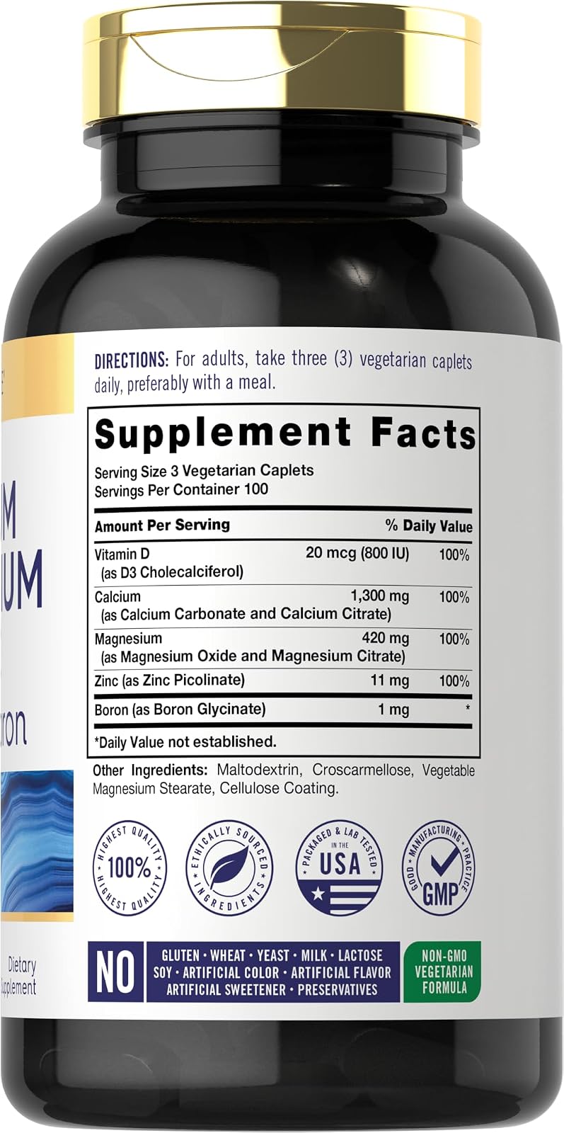 300 mg calcium D3 caplets