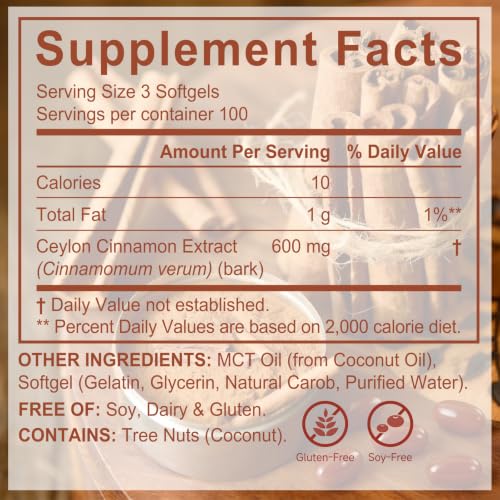 300 mg Ceylon cinnamon extract capsules