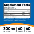 300 mg Citicoline for brain health