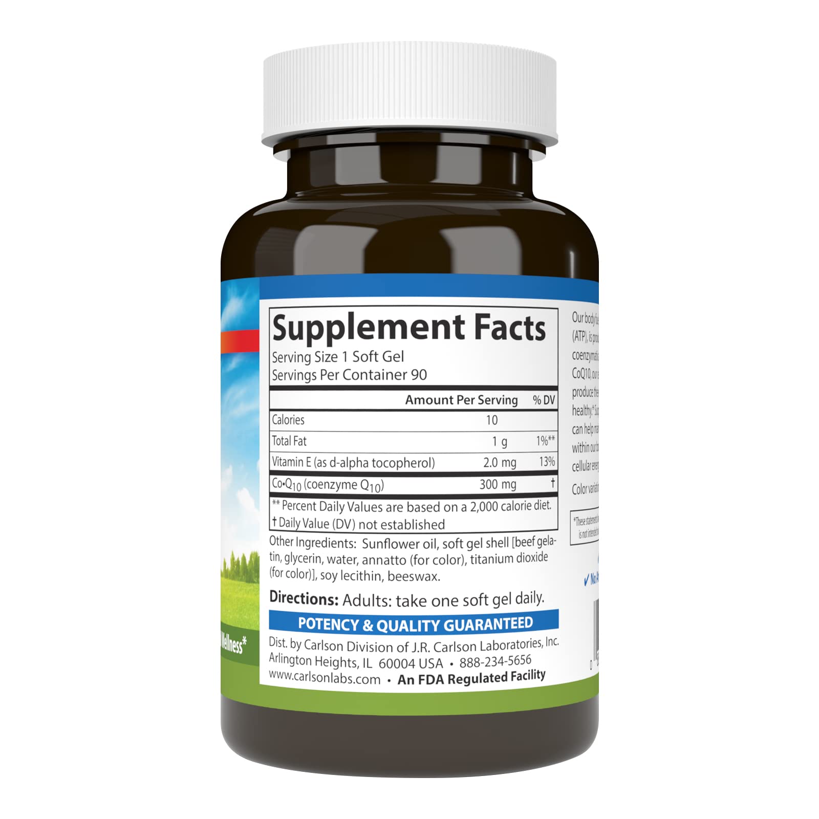 300 mg CoQ10 supplement for energy