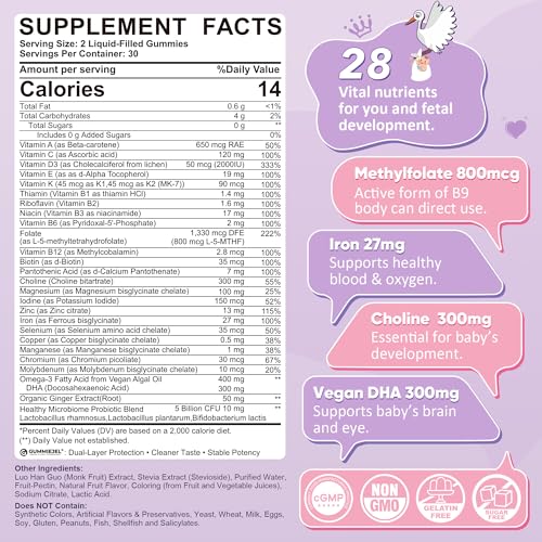 300 mg DHA prenatal vitamins