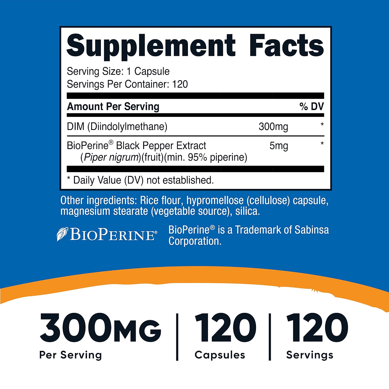 300 mg Diindolylmethane capsules for health