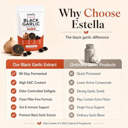 300 mg Estella garlic extract capsules