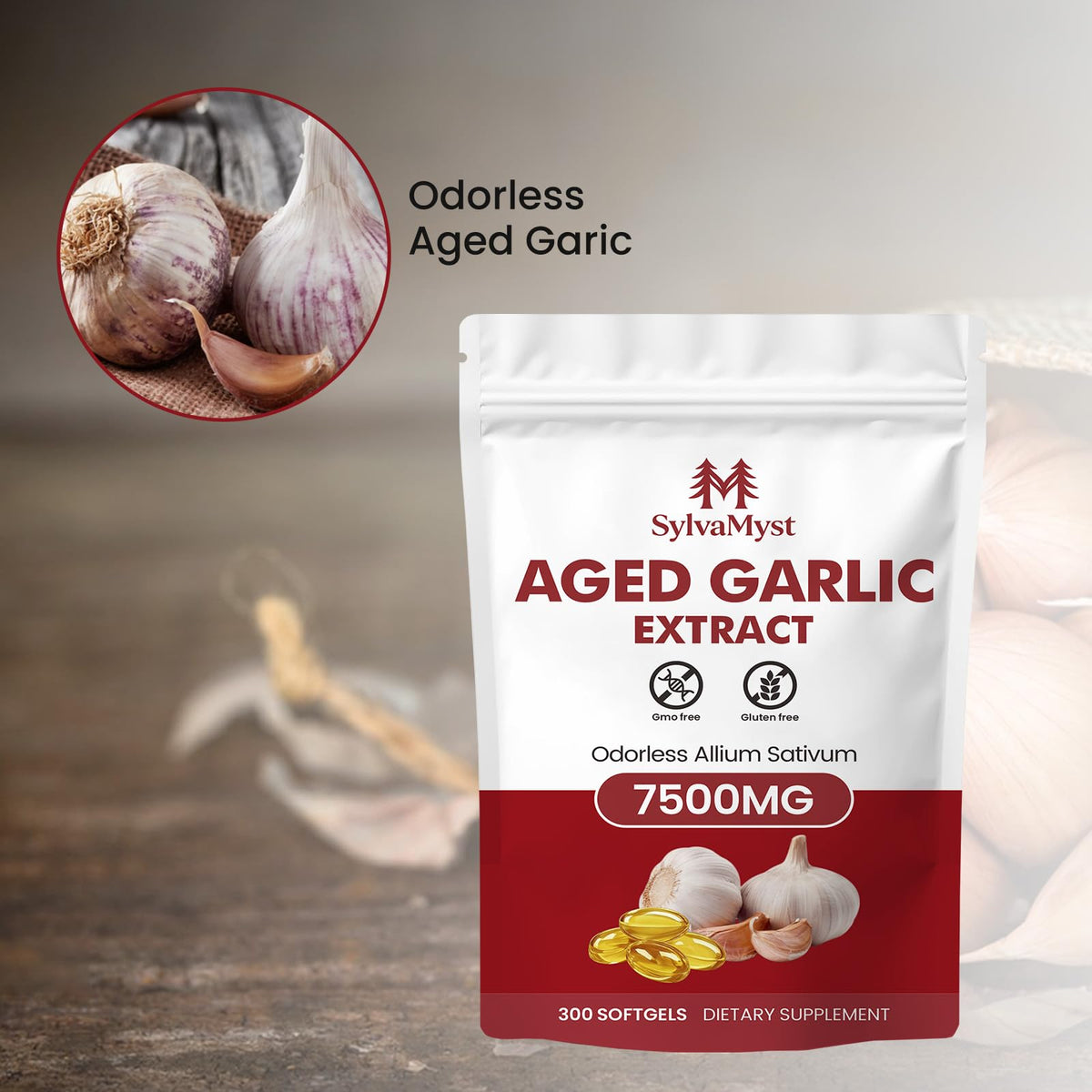 300 mg garlic capsules for wellness