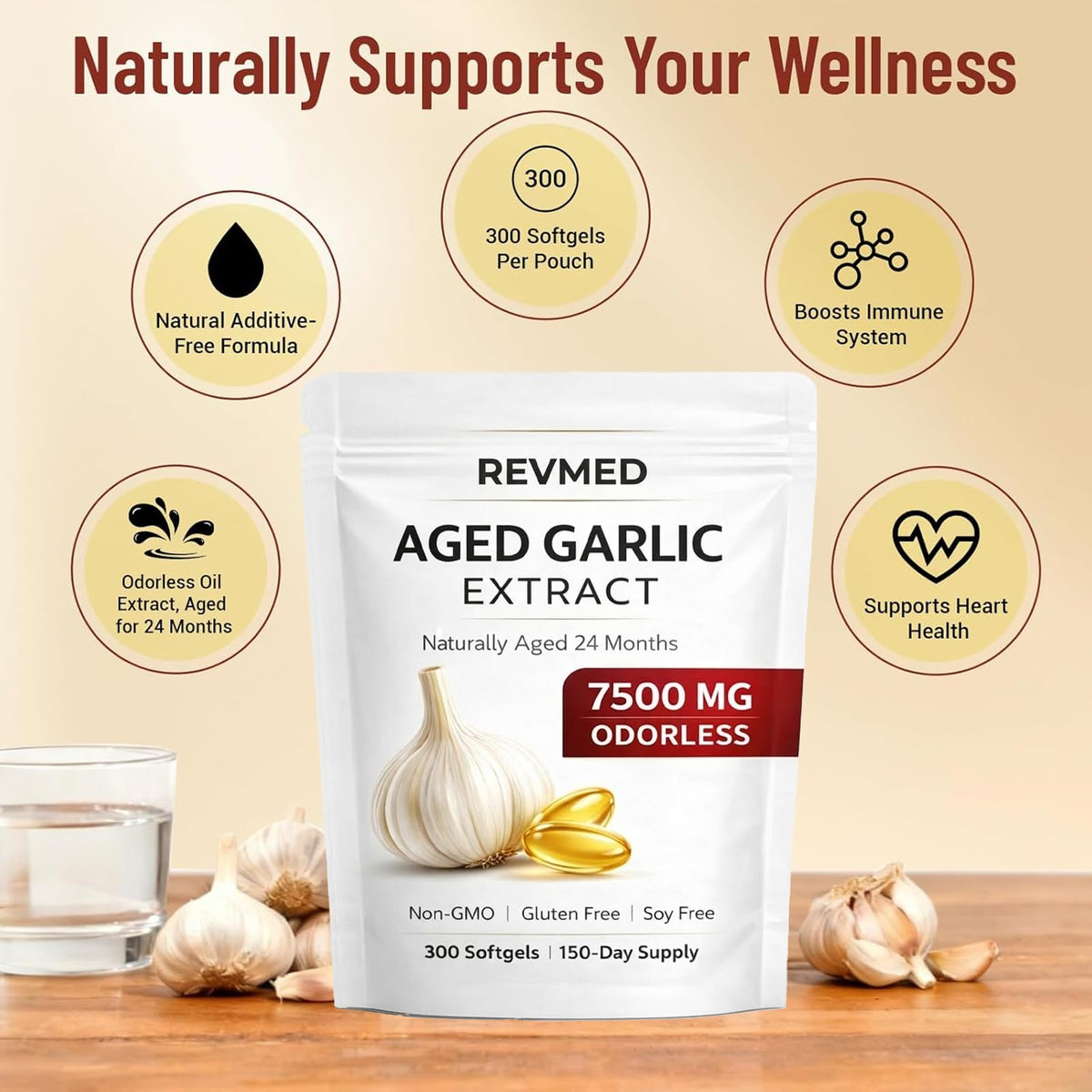 300 mg garlic softgels for health