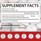 300 mg garlic supplement for health