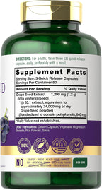 300 mg grape seed capsules