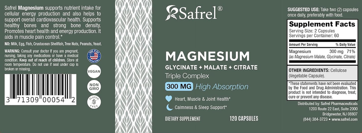 300 mg magnesium capsules for relaxation