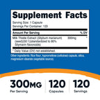 300 mg milk thistle extract for detox support