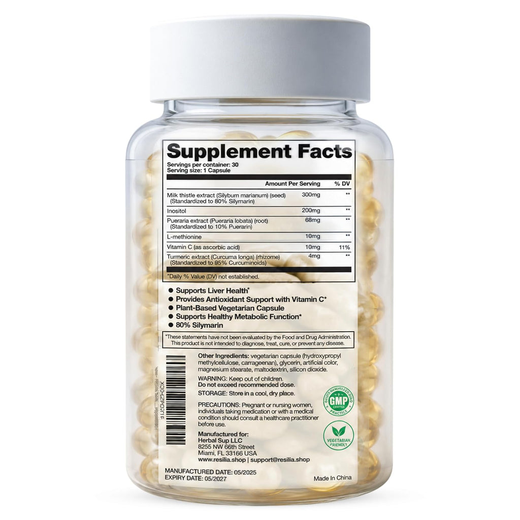 300 mg Milk Thistle Silymarin supplement