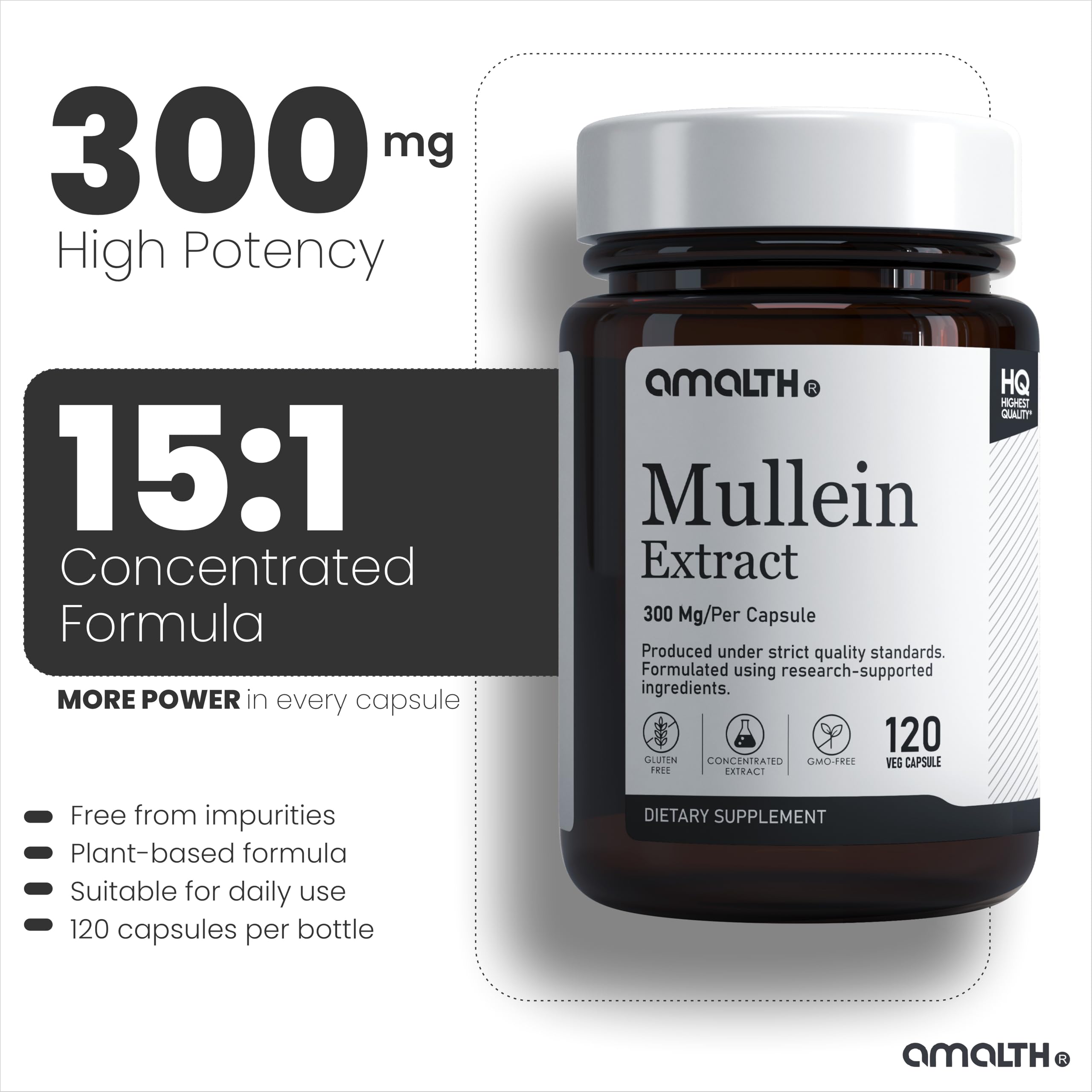 300 mg mullein capsules benefits