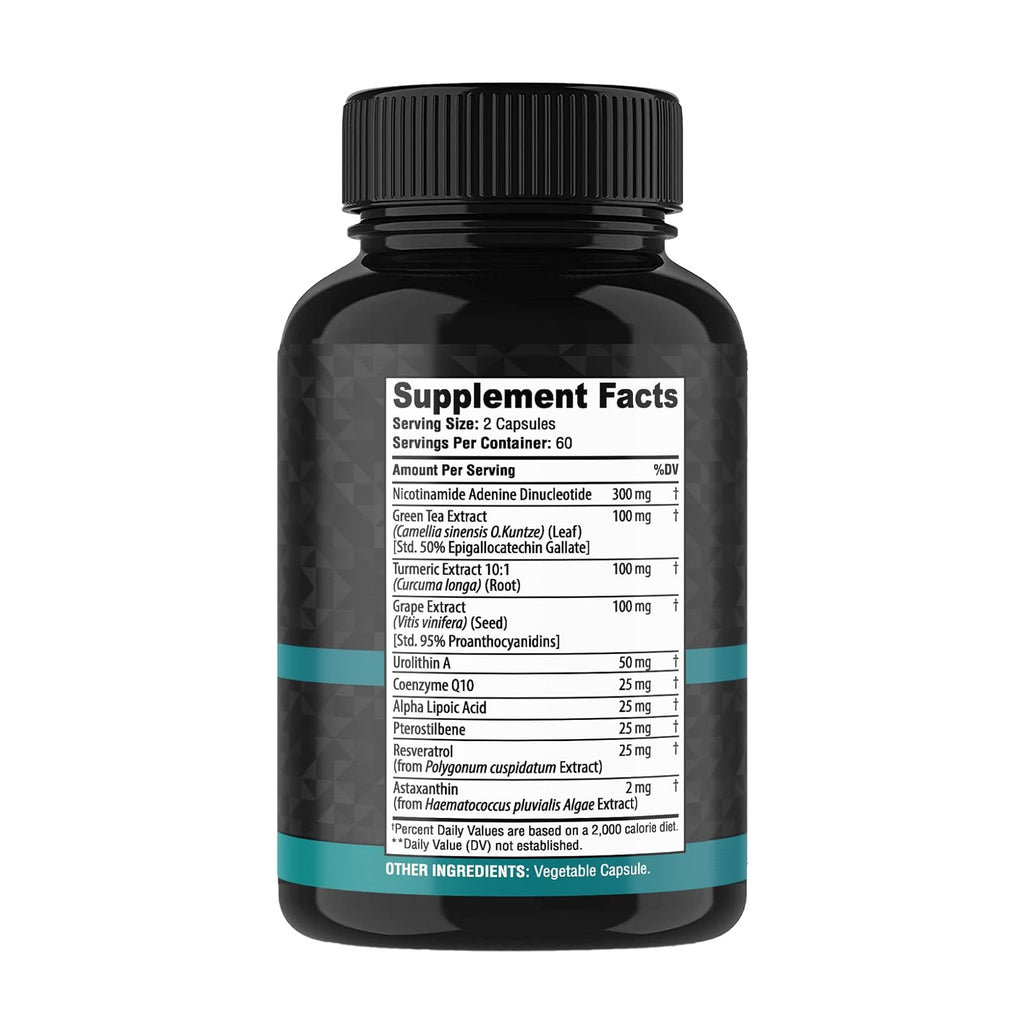 300 mg NAD+ antioxidant capsules