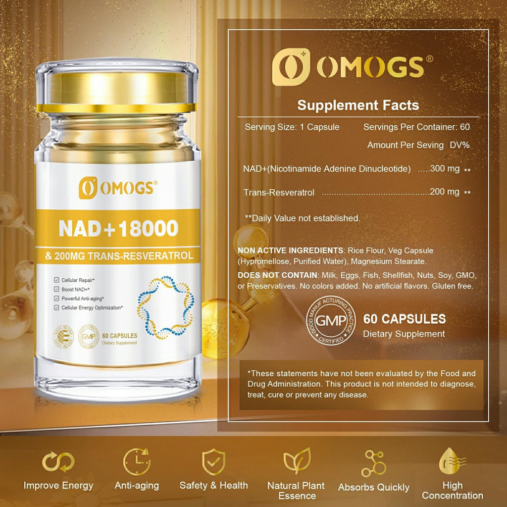300 mg NAD+ for energy support