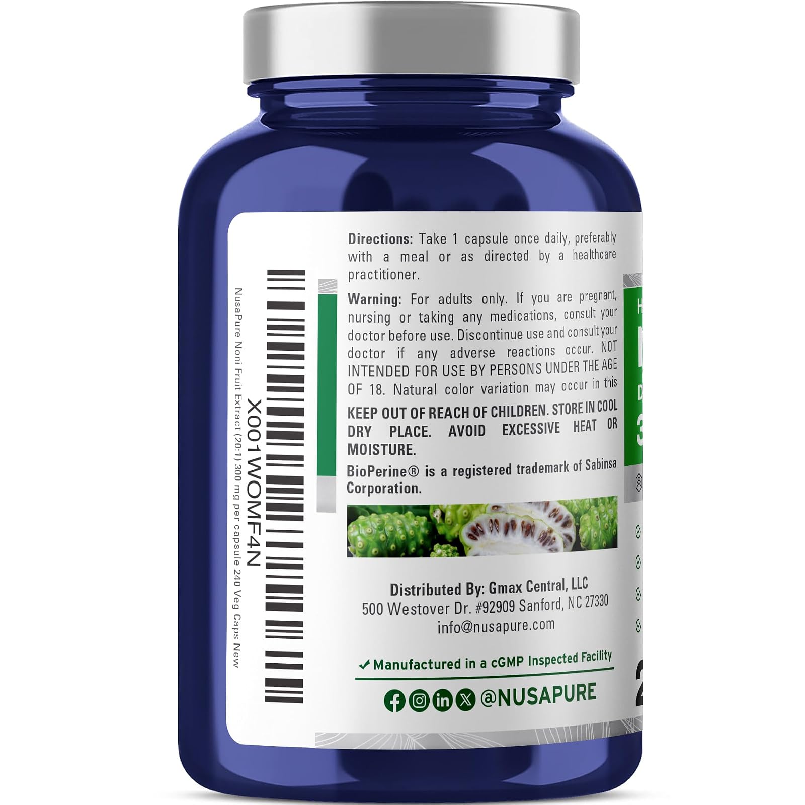 300 mg Noni veggie capsules
