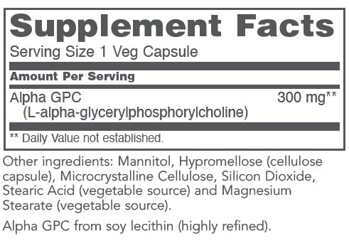 300 mg Ortho Alpha GPC supplement