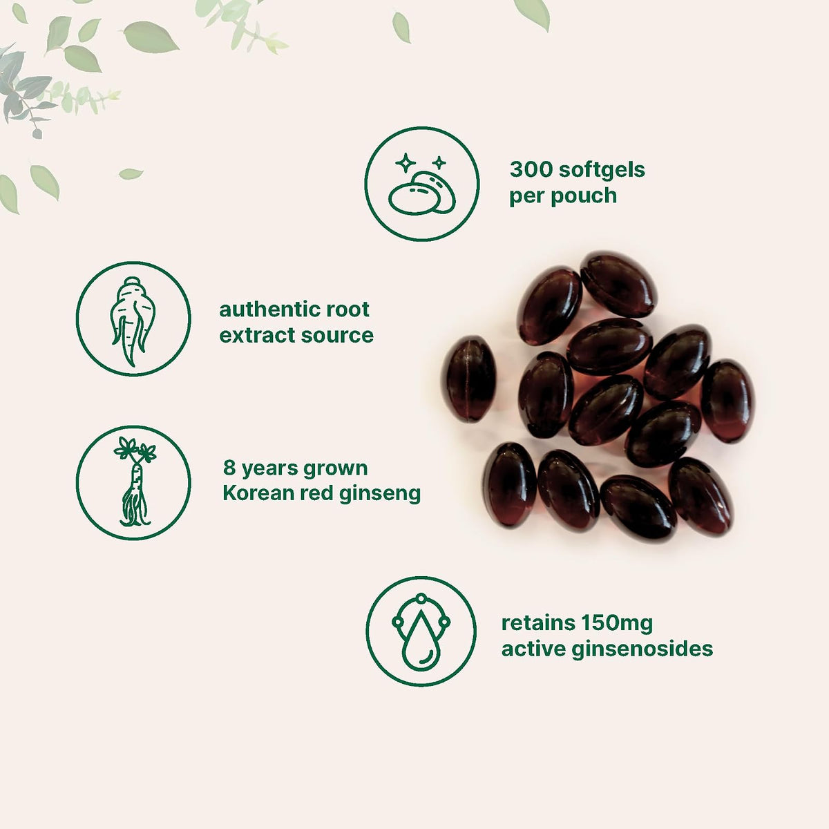 300 mg panax ginseng for wellness