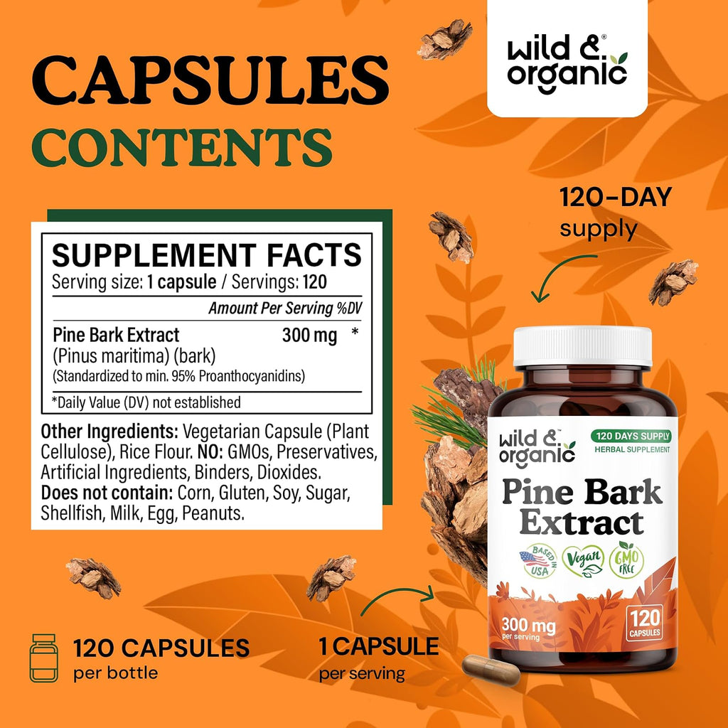 300 mg Pine Bark extract benefits