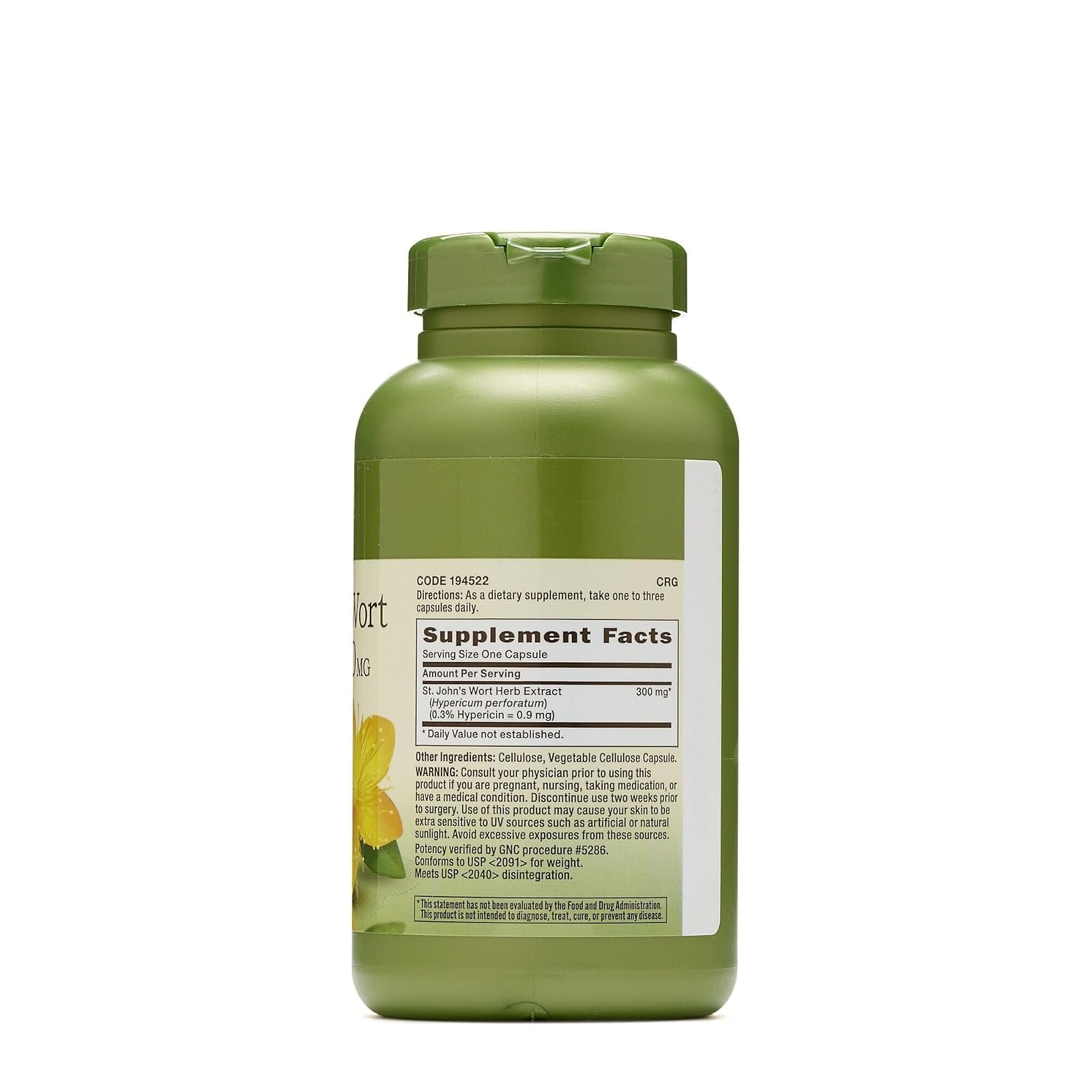 300 mg St. John's Wort capsules