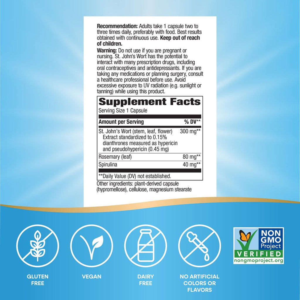 300 mg St. John's Wort extract benefits
