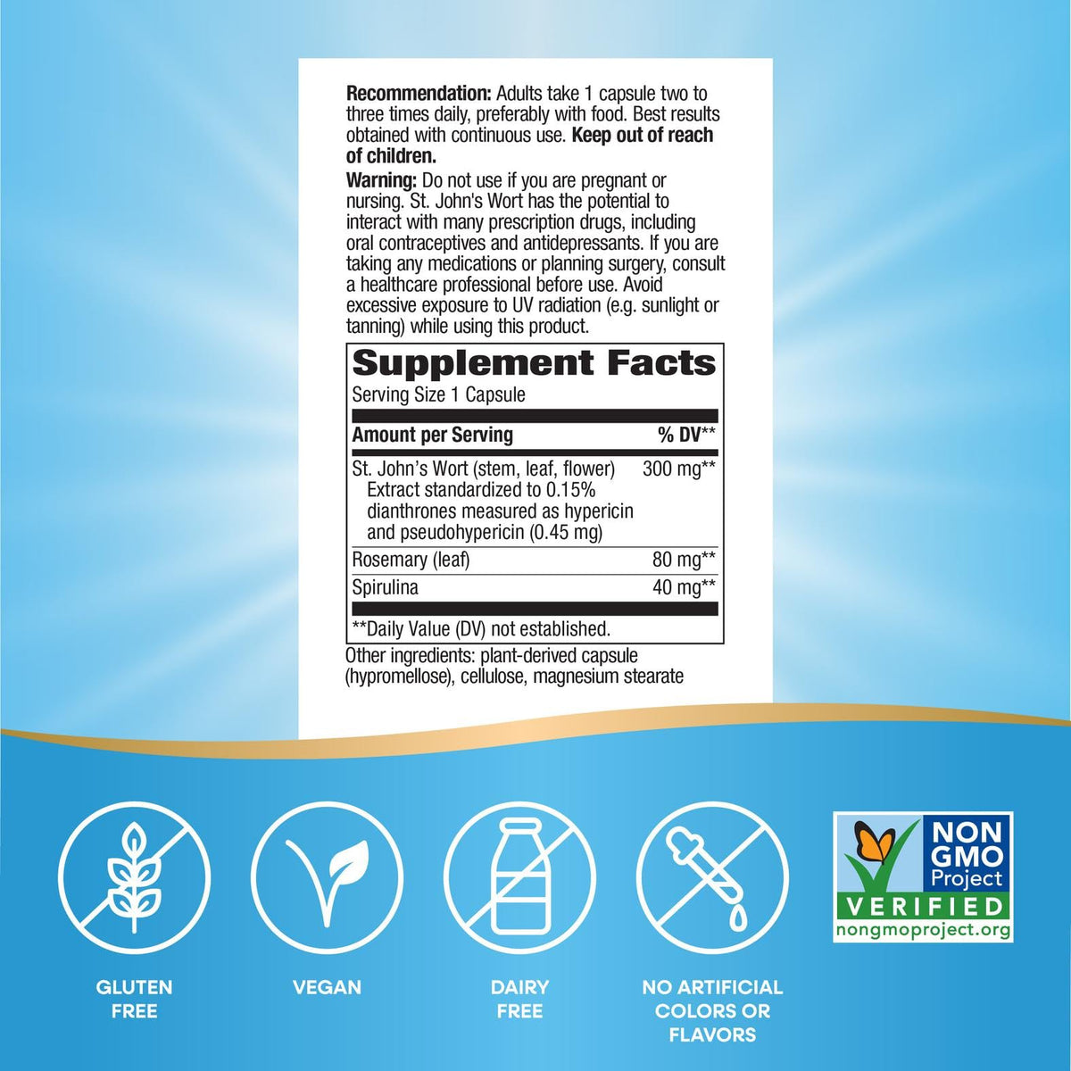 300 mg St. John's Wort extract benefits